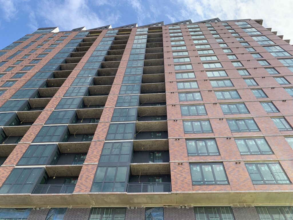 The Aster Facade in progress - Urban Structure